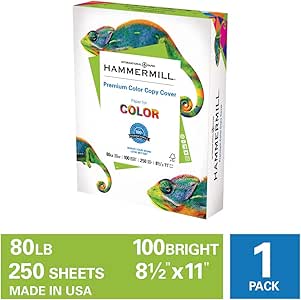 Hammermill Printer Paper, Color Copy Digital Cover, 80lb, 8.5 X 11 ...