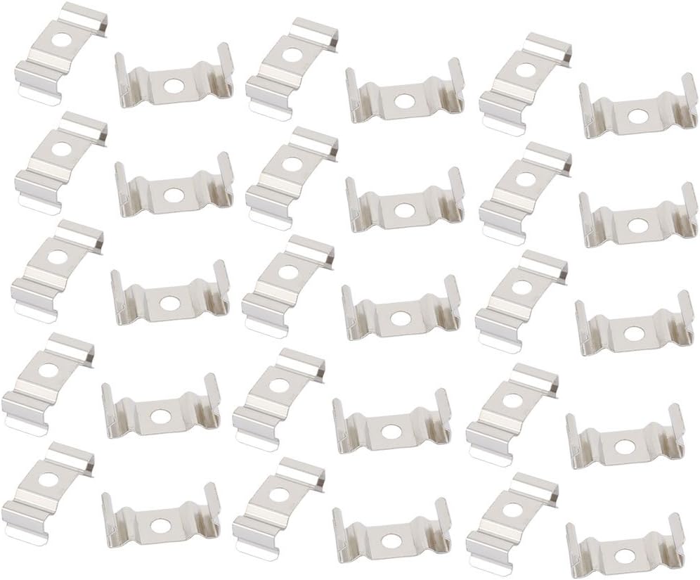 sourcingmap 20 Pcs T4 Fluorescent Tube Lamp Lampholder Bracket Clip ...