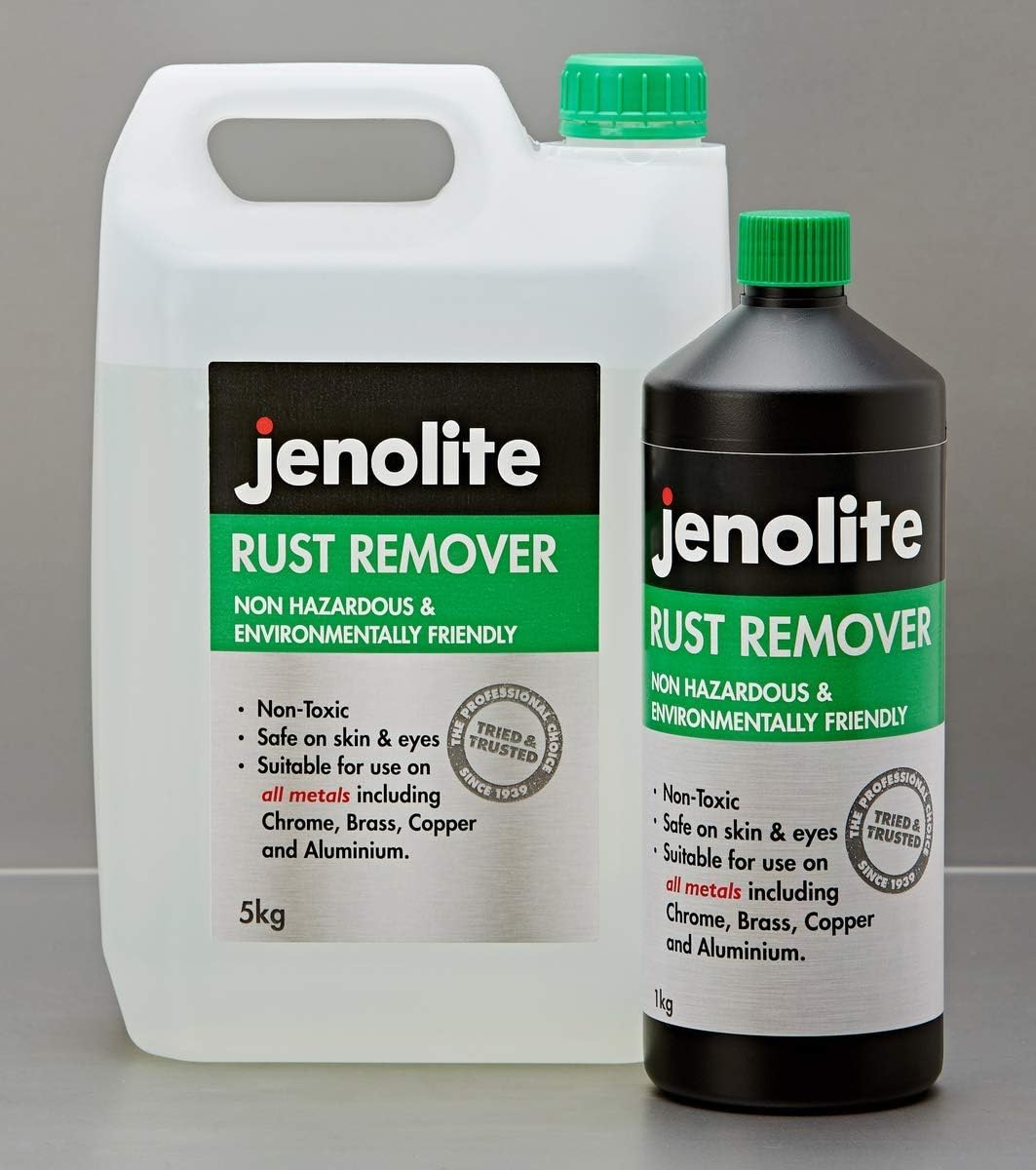JENOLITE Non-Hazardous Tank Rust Remover – Iron, Steel, Chrome, Copper ...
