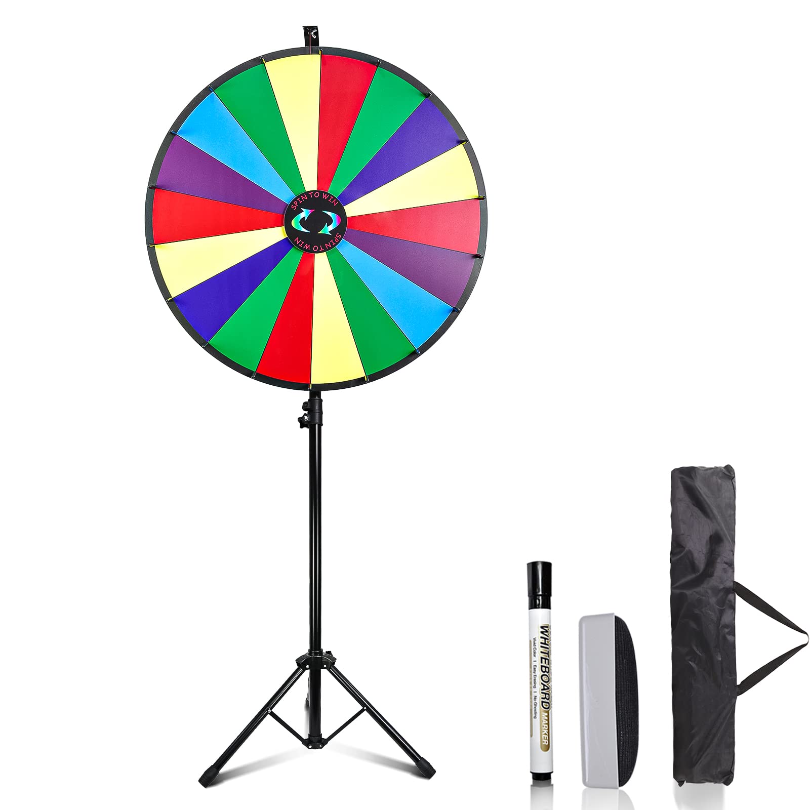 Hooomyai 30 Inch Large Size Wheel Heavy Duty Prize Wheel Height ...
