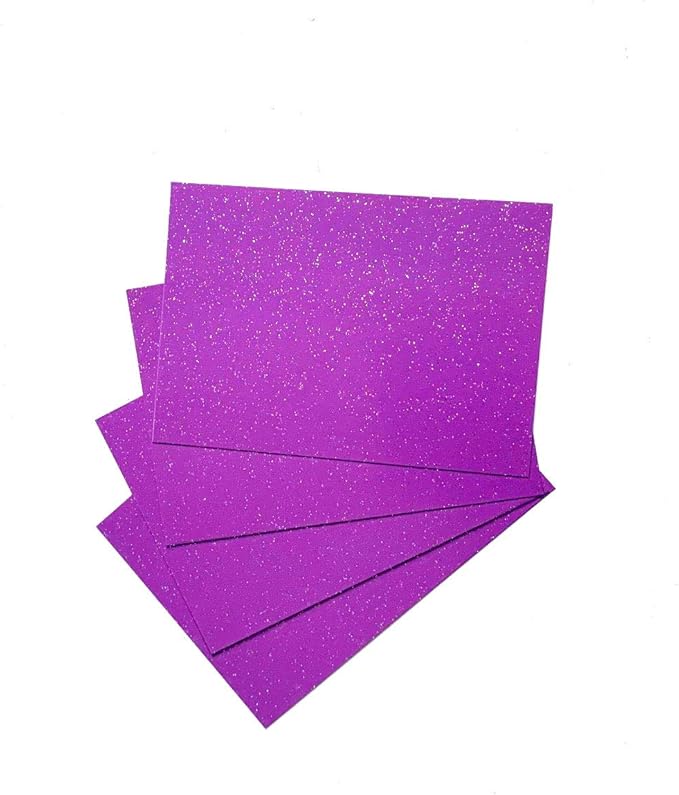 House of Card & Paper Purple Glitter Card A4 240gsm (Pack of 20 Sheets ...