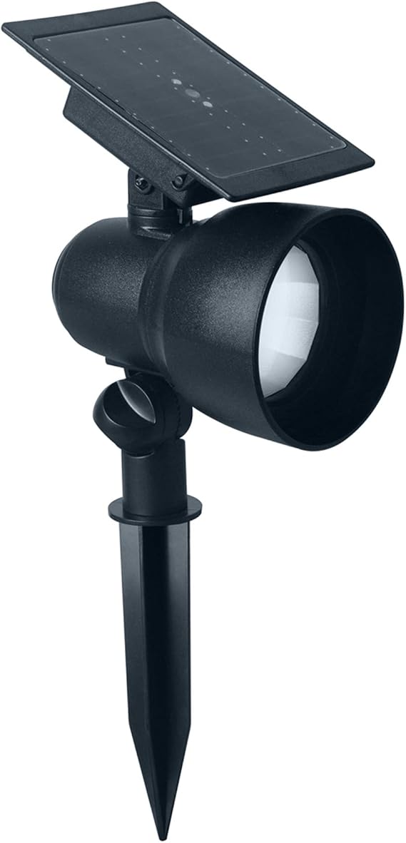 Duracell GL005BDU Garden Solar Light LED Garden Spot Light, Black ...
