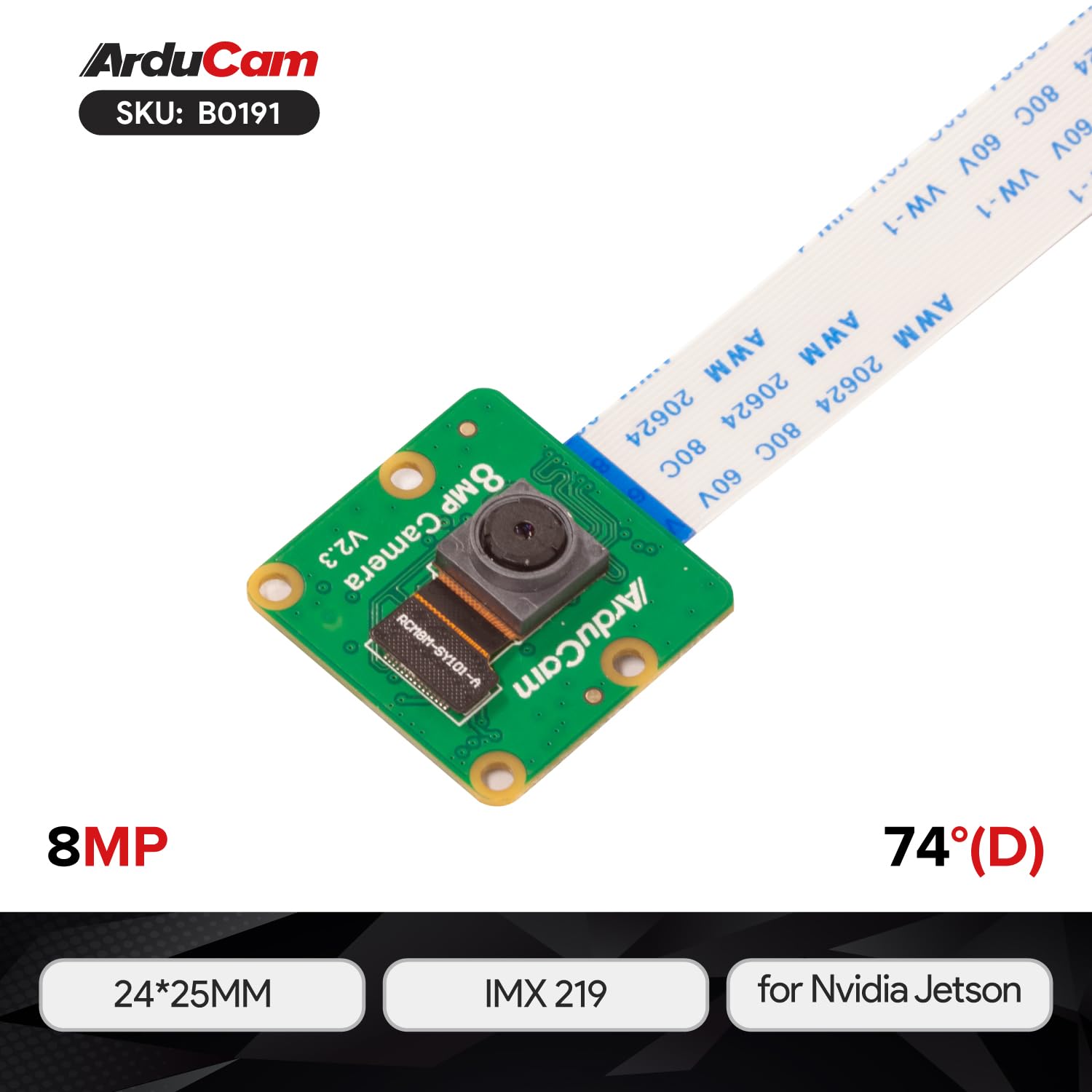 Mua 8MP IMX219 Camera Module Compatible with NVIDIA Jetson Nano/NX and NVIDIA Orin NX/AGX Orin ...