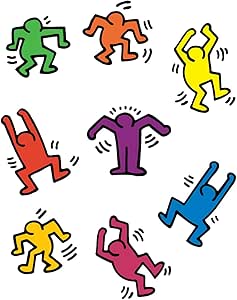 Amazon.com: BLIK Keith Haring Dancers Removable Wall Decals ...