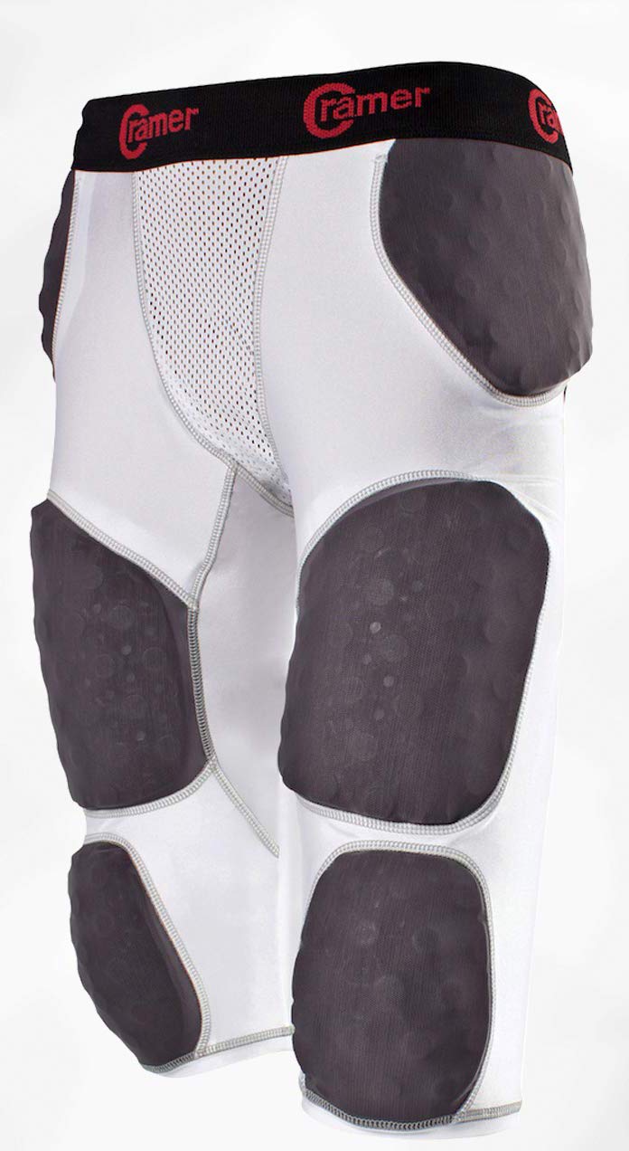 Cramer Thunder 7 Pad Football Girdle With Integrated Hip, Thigh and ...