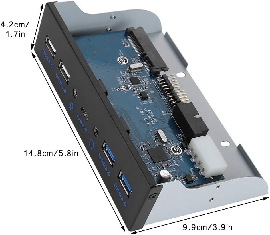 HD ASHATA Panneau Avant USB 3.0 Panneau Avant Super Vitesse 2xUSB3.0 ...