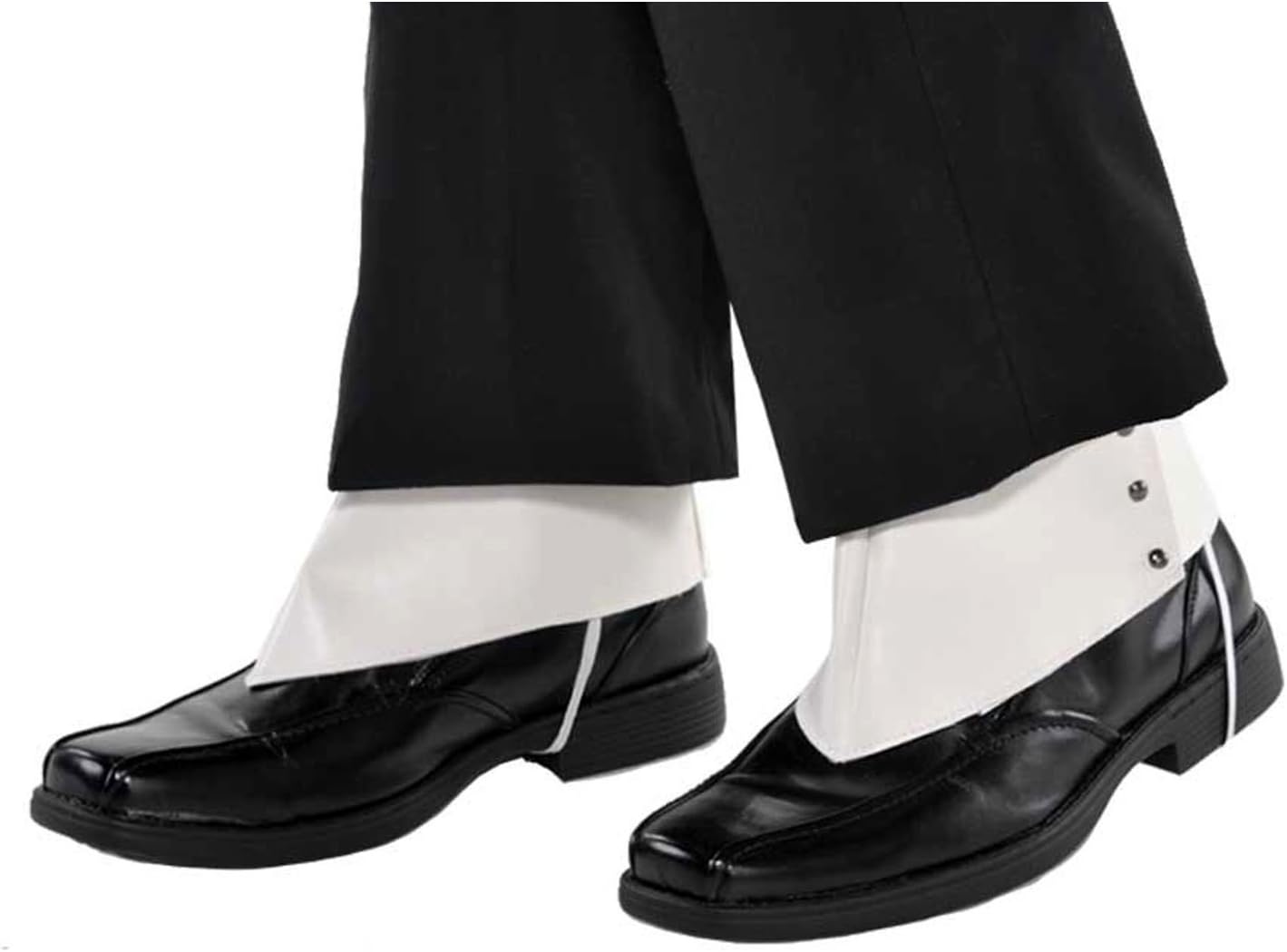 Adult Mens Roaring 20s Gangster Mob Boss Spats Shoe Covers Fancy Dress ...