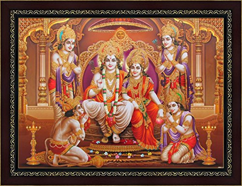 Buy Avercart Lord Rama / Shree Ram Darbar / Sri Ram, Laxman, Janki ...