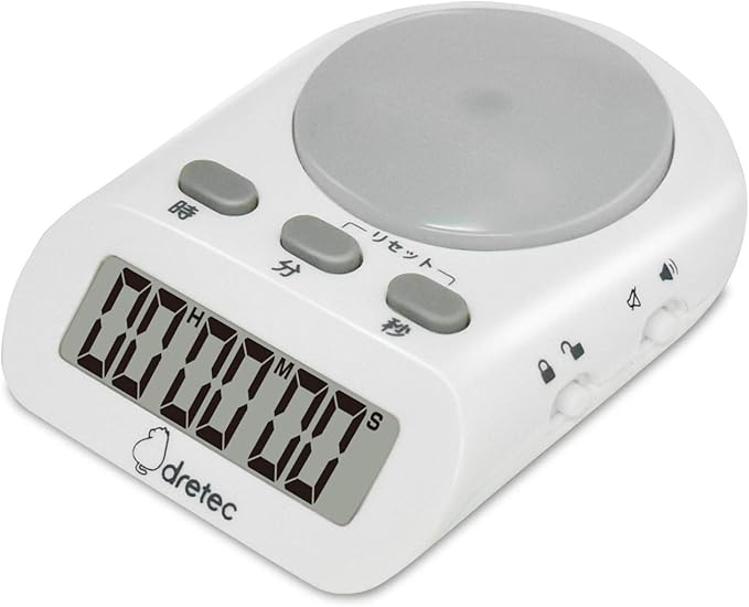 Amazon.co.jp： dretec(ドリテック) 学習用デジタルタイマー 最大セット時間199時間59分59秒 タイムアップ 勉強 時間管理 ホワイト: ホーム＆キッチン