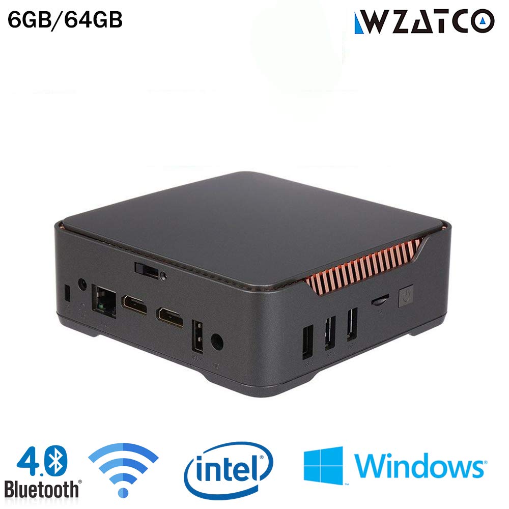 WZATCO AK3V Windows 10 TV Box Mini PC 6G/64G J3455 Chip Dual WiFi ...