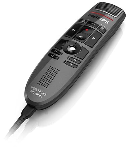 PHILIPS LFH3500 SpeechMike Premium USB Dictation Microphone Precision ...