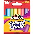 Amazon.com: Cra-Z-Art Classic Colored Chalk, Assorted Colors, Pack Of ...