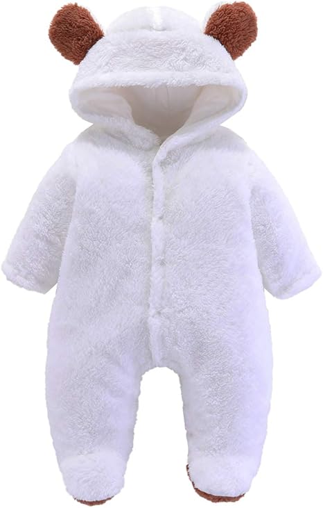 NCONCO Baby Tuta Invernale Neonato Caldo Con Cappuccio Piedi Tuta ...