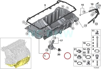 Amazon.com: BMW Genuine Oil Pan: Automotive