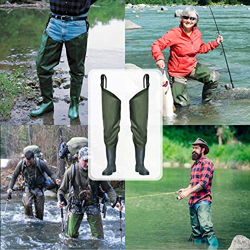 OXYVAN Hip Waders Lightweight Fishing Waders for Women with Boots 2-Ply ...