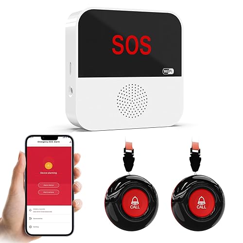 WiFi Smart Wireless Caregiver Pager Call Button System Emergency Alert ...