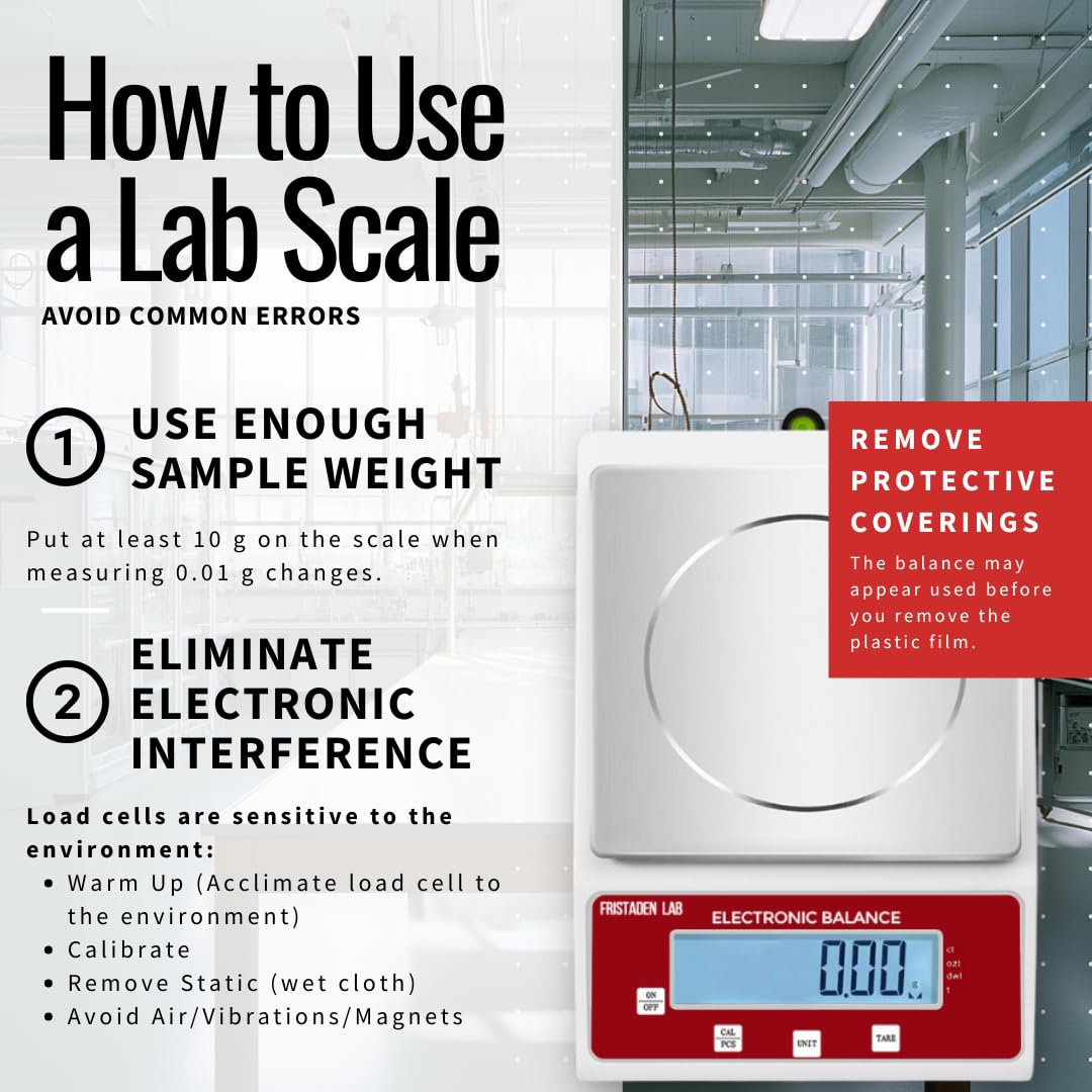 Fristaden Lab Scale | 3000 G X 0.01 G | USA Company - Digital Lab ...