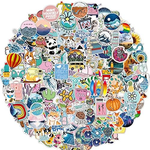 300 PCS Stickers Pack Waterproof Vinyl Stickers VSCO Cute Aesthetic ...