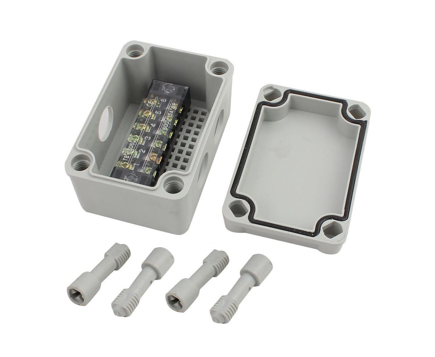 YXQ 1 In To 2 Out Electrical Junction Box Terminal Block W Connector ...
