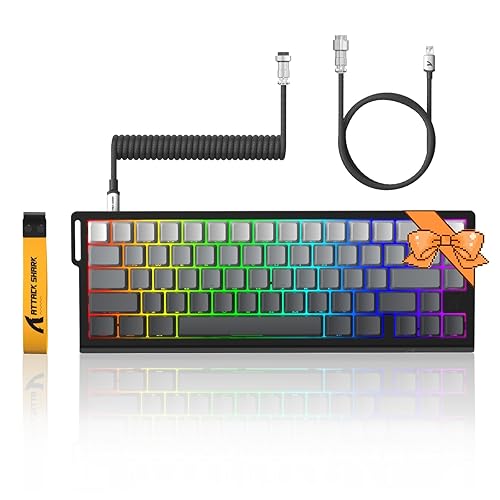 ATTACK SHARK X68 HE 60% Wired Gaming Keyboard Rapid Trigger,Actuation ...