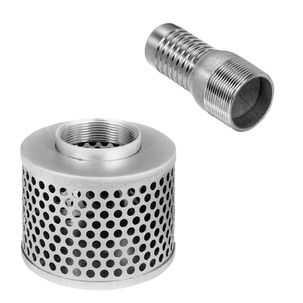 Pipe King 3 Suction And Lay Flat Round Hole Steel Strainer And pipe-king-3-suction-and-lay-flat-round-hole-steel-strainer-and