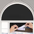 Amazon.com: Maritown Arch Window Shade Blackout Half Circle Window Shades Stick on Self Adhesive ...