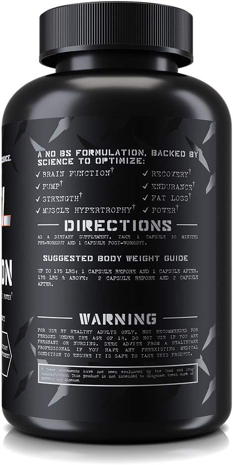 Steel Supplements ATP-Fusion Creatine Monohydrate Capsules Workout ...