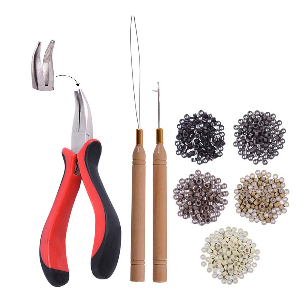 Amazon.com: Hair Extensions Kit:I-tip Hair Pliers, Micro Pulling Needle ...