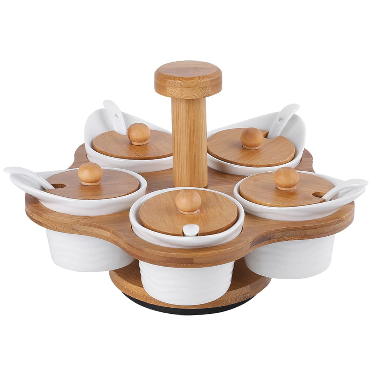 Mua Tmore Ceramic Condiment Jar, 5pcs Set Sugar Bowl with Lids and ...