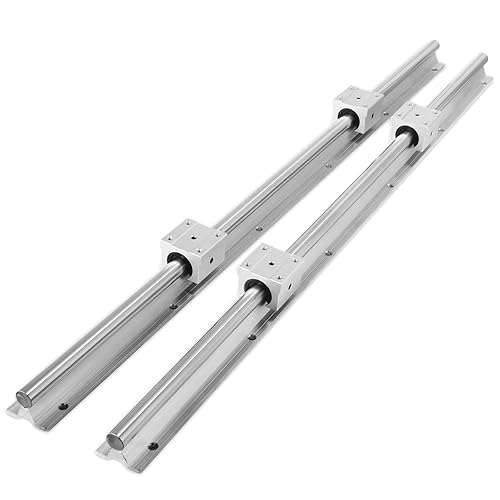 VEVOR Linear Rail Slide SBR16-1000mm and 4 PCS SBR16UU Slide Blocks ...