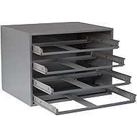 Durham 303-95 Gray Cold Rolled Steel Easy Glide Slide Rack for 4 Large ...