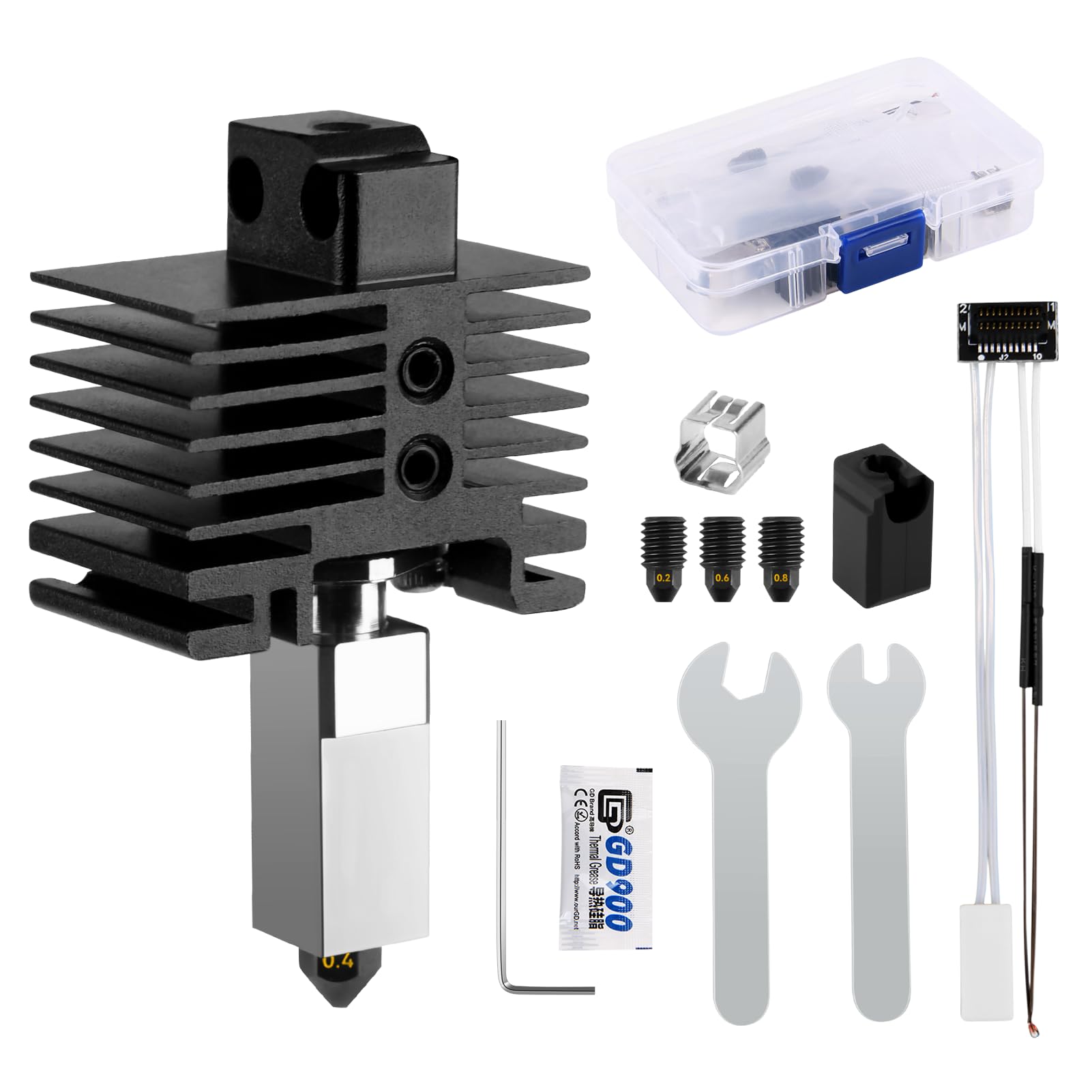 ENOMAKER P1 Hardened Steel Hotend Kit for Bambu Lab P1P,P1S 3D Printer ...