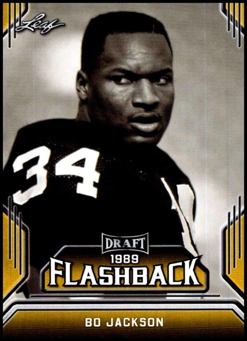 Amazon.com: 2019 Leaf Draft Flashback Gold #2 Bo Jackson Football ...