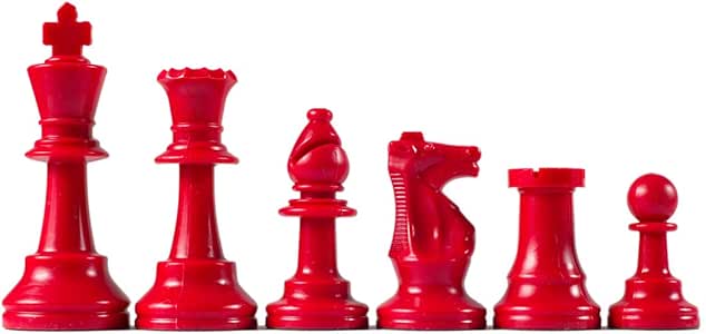 Amazon.com: Wholesale Chess Staunton Colored Chess Pieces (Red): Toys ...