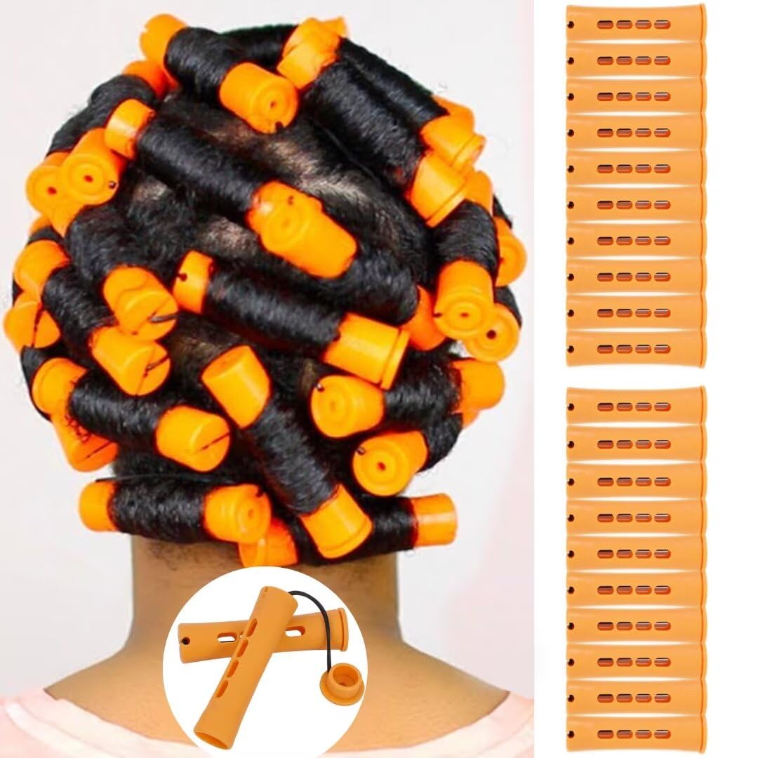 Perm Rods Set for Natural, Long, and Short Hair - Plastic Cold Wave ...