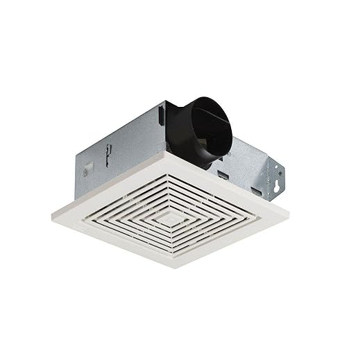 Broan-NuTone 671 Ventilation Fan, White Square Ceiling or Wall-Mount ...
