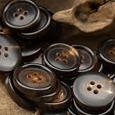 Amazon.com: 10 Pieces Large 1 Inch Natural Real Horn Buttons for Men's ...