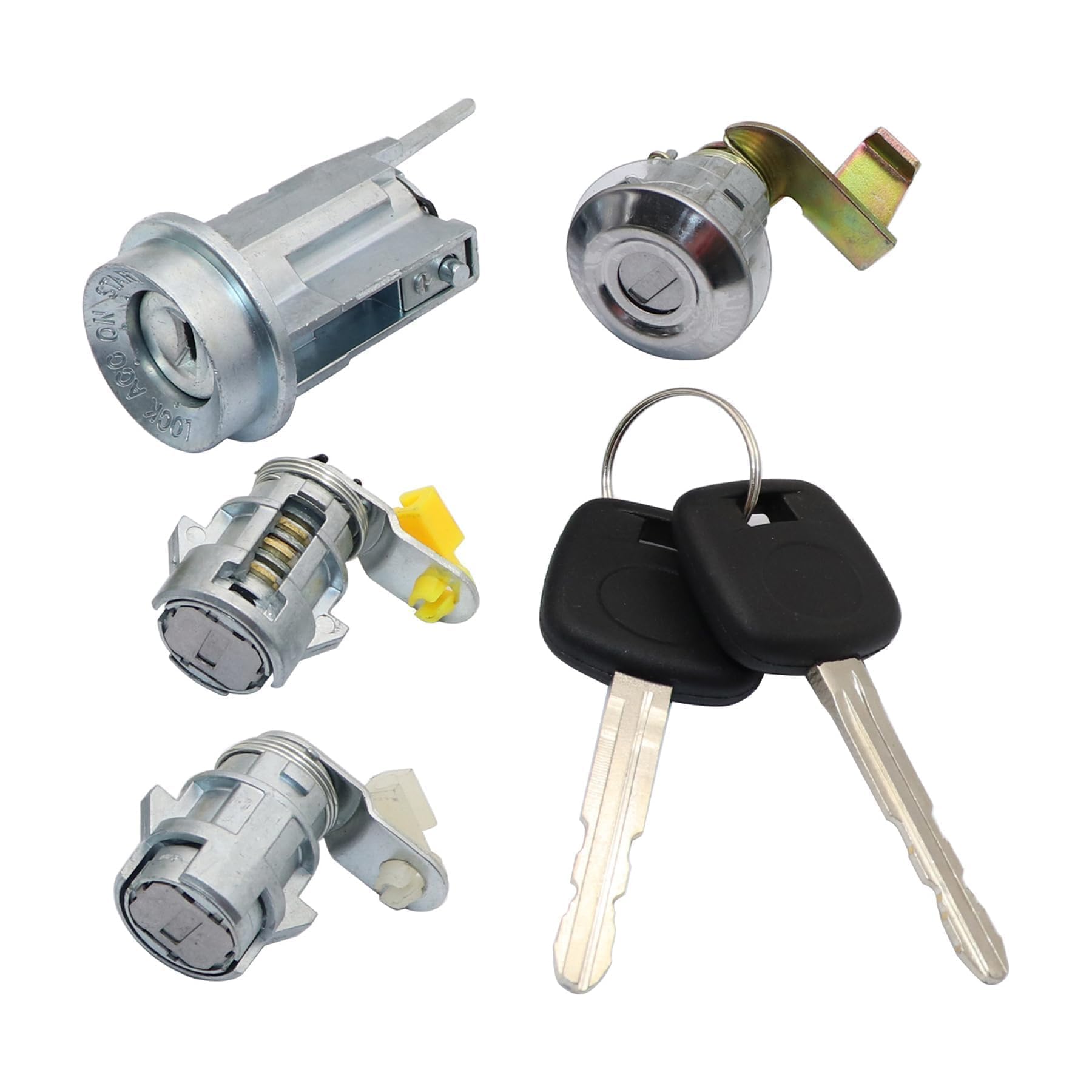 Ignition Switch Lock Cylinder Doors Lock Set with 2 Keys 69005-35130 Fit for Toyota HiluxLN80 ...