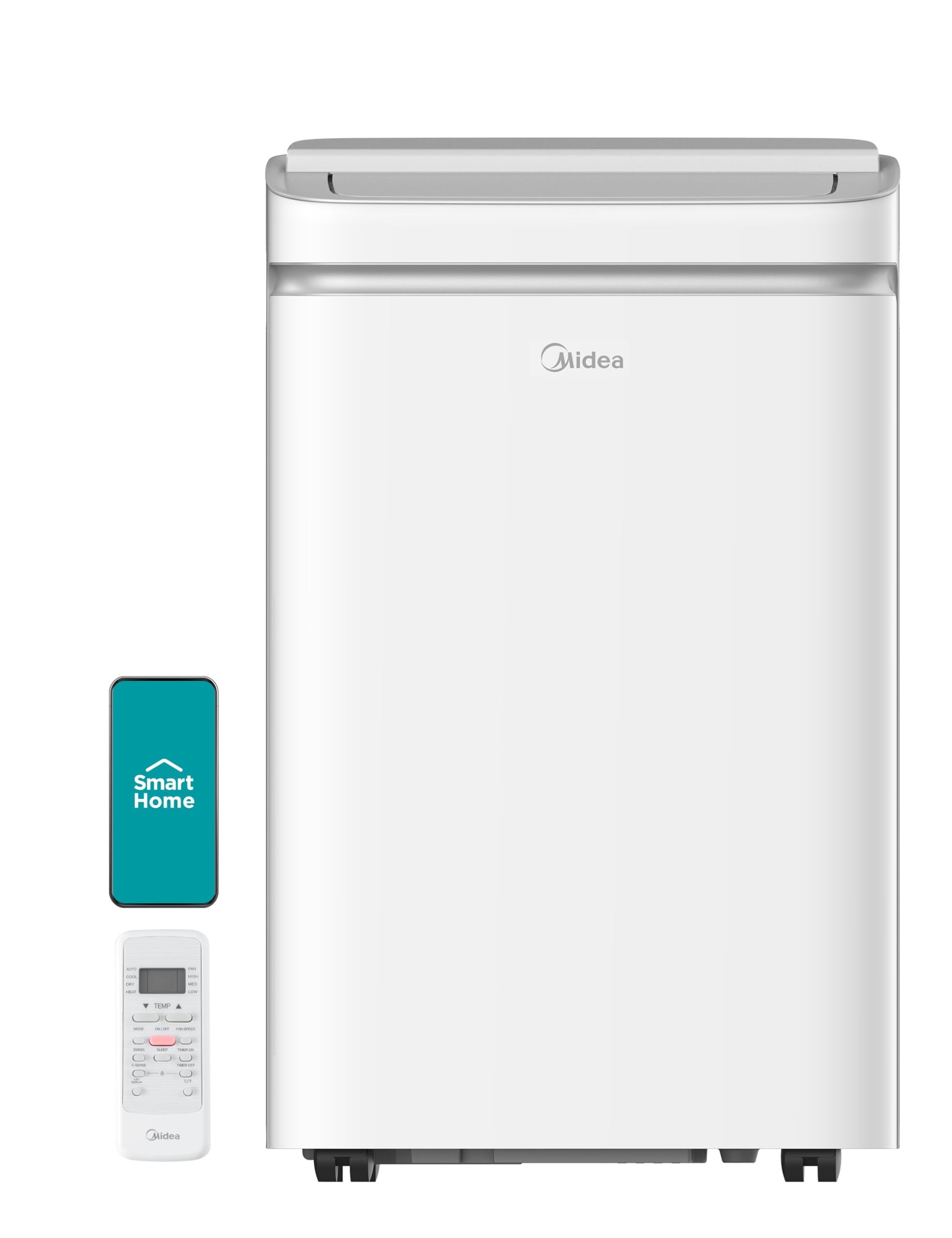 Midea 14,000 BTU ASHRAE (10,000 BTU SACC) Portable Air Conditioner ...