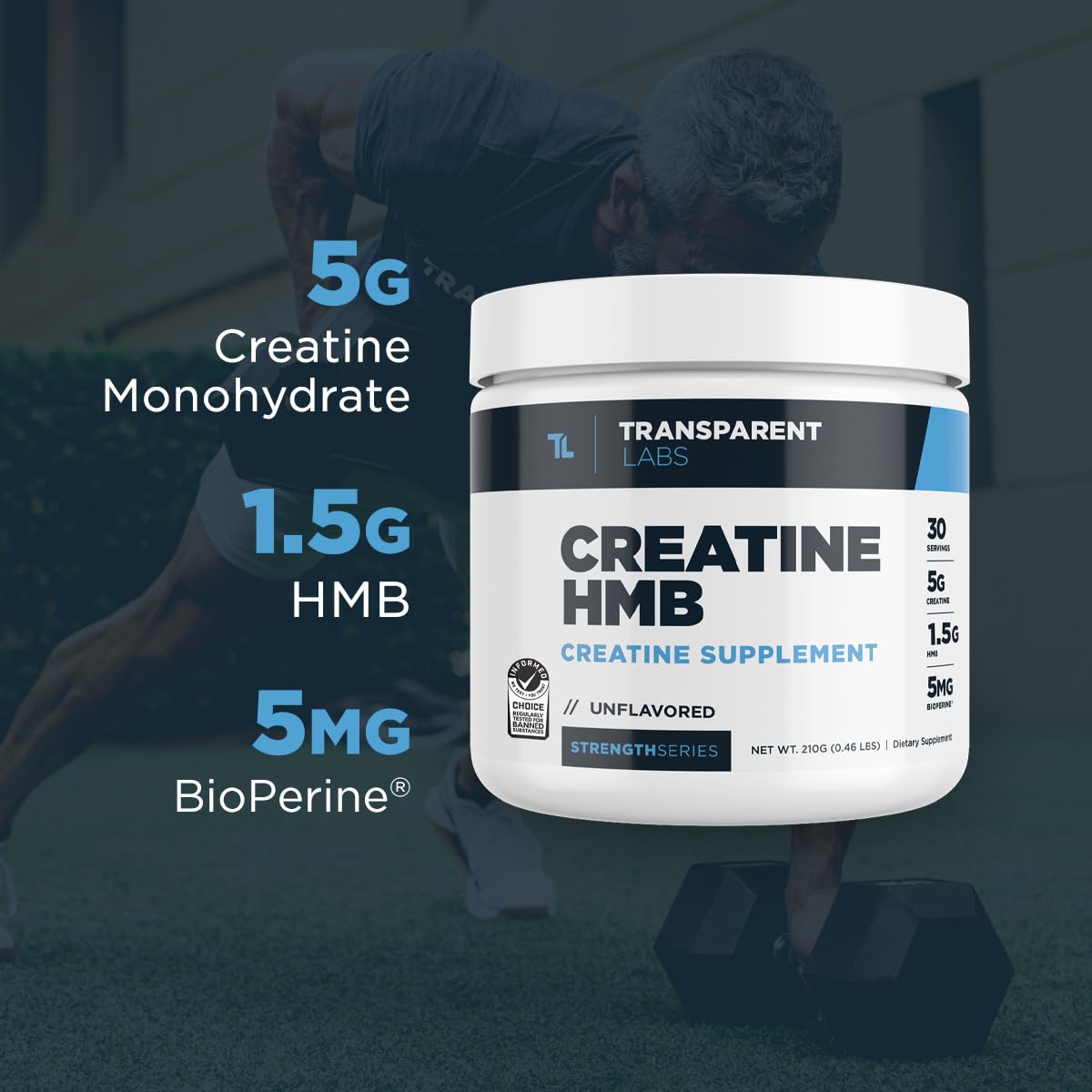 Mua Transparent Labs Creatine HMB - Creatine Monohydrate Powder with ...
