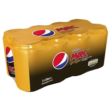 Pepsi Max Ginger, 8 x 330ml: Amazon.co.uk: Grocery