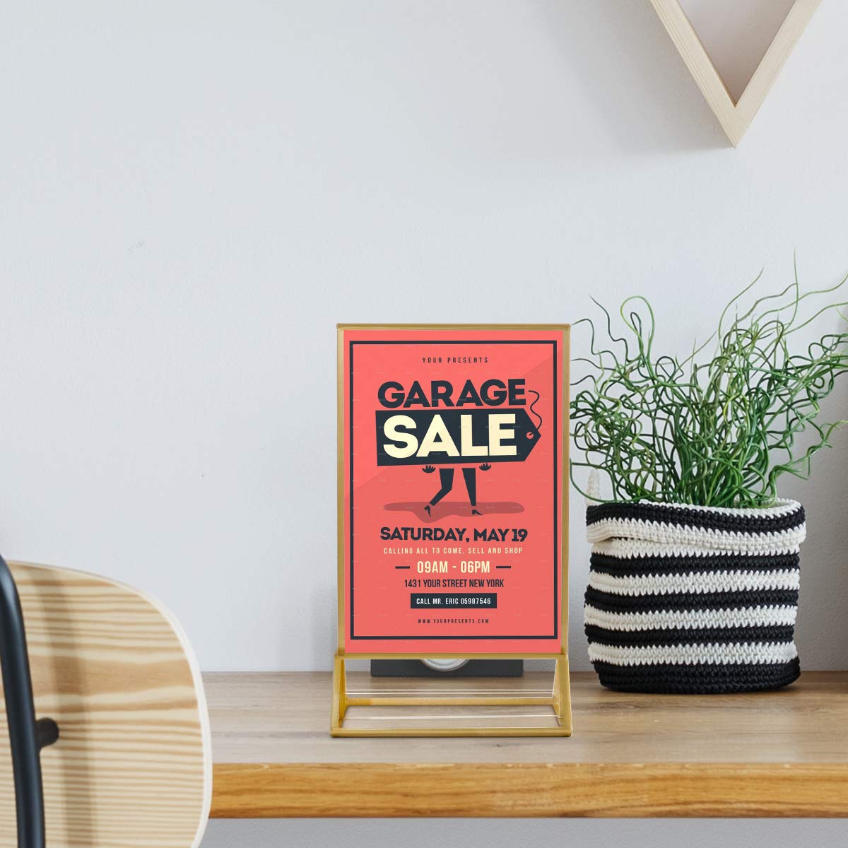 Store Sign Holders Restaurant Signs Photos and Art Display NIUBEE 6Pack ...