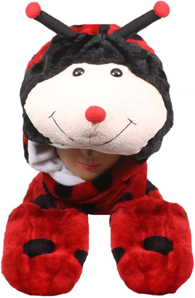 Choose from Over 25 Animals! - Plush Faux Fur Animal Critter Hat Cap ...