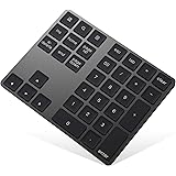 Amazon.com: Bluetooth Numeric Keypad, Rechargeable Aluminum 34-Key ...