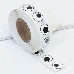 Amazon.com: Black Eye Stickers (Roll of 1000) : Toys & Games
