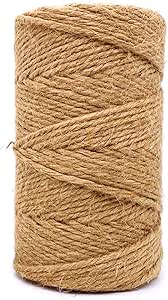 Amazon.com : Jute Twine 328 Feet 2.5mm 4Ply Heavy Duty Natural Jute ...