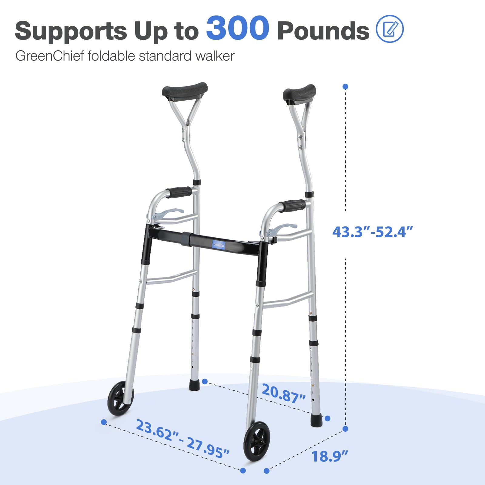 Mua GreenChief 2 in 1 Narrow Walker for Small Spaces, Walker Adjustable ...