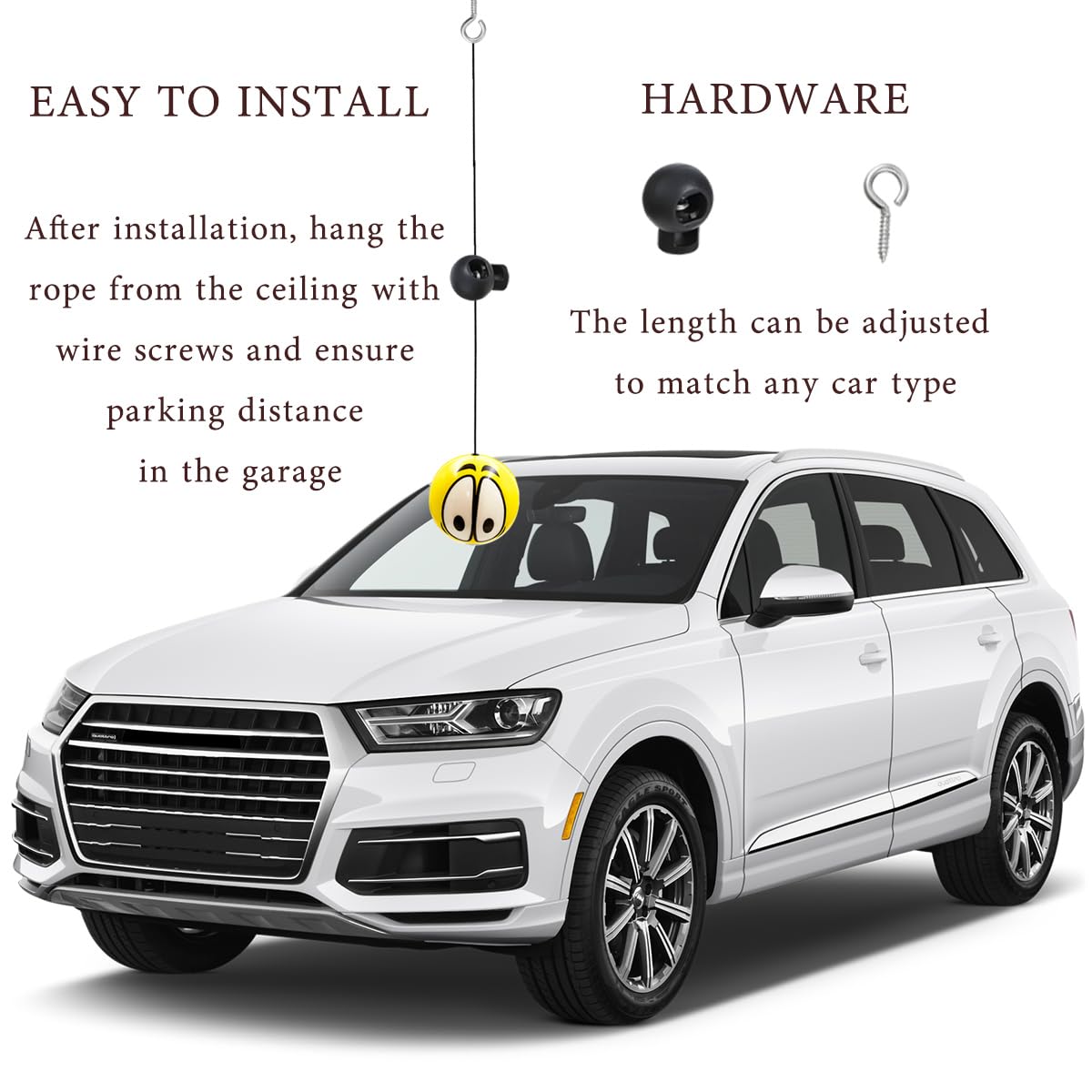 Mua Double Garage Parking Aids, Funny Emotion Garage Stopper Parking ...