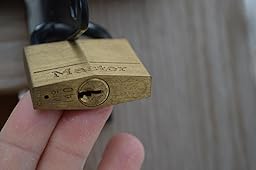 Master Lock 140D Solid Brass Keyed Different Padlock with 1-9/16-Inch ...