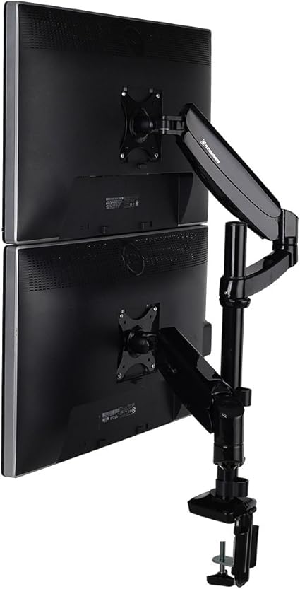 FLEXIMOUNTS stacking monitor Vertical Dual Monitor Mount LCD arm,Full ...